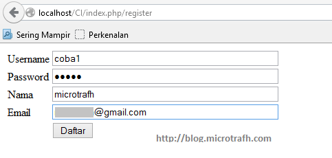 Tutorial CodeIgniter 8 - Membuat Verifikasi Email untuk proses Registrasi - Microtrafh Tutorial ...