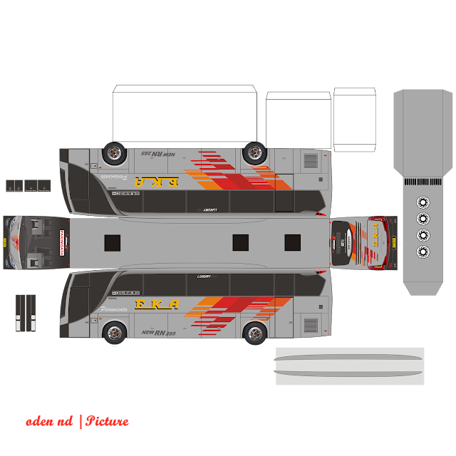 Papercraft Bus - Rumahbis