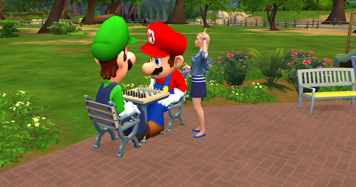 Mario and Luigi Costume For Sims 4 ~ Cepzid Sims