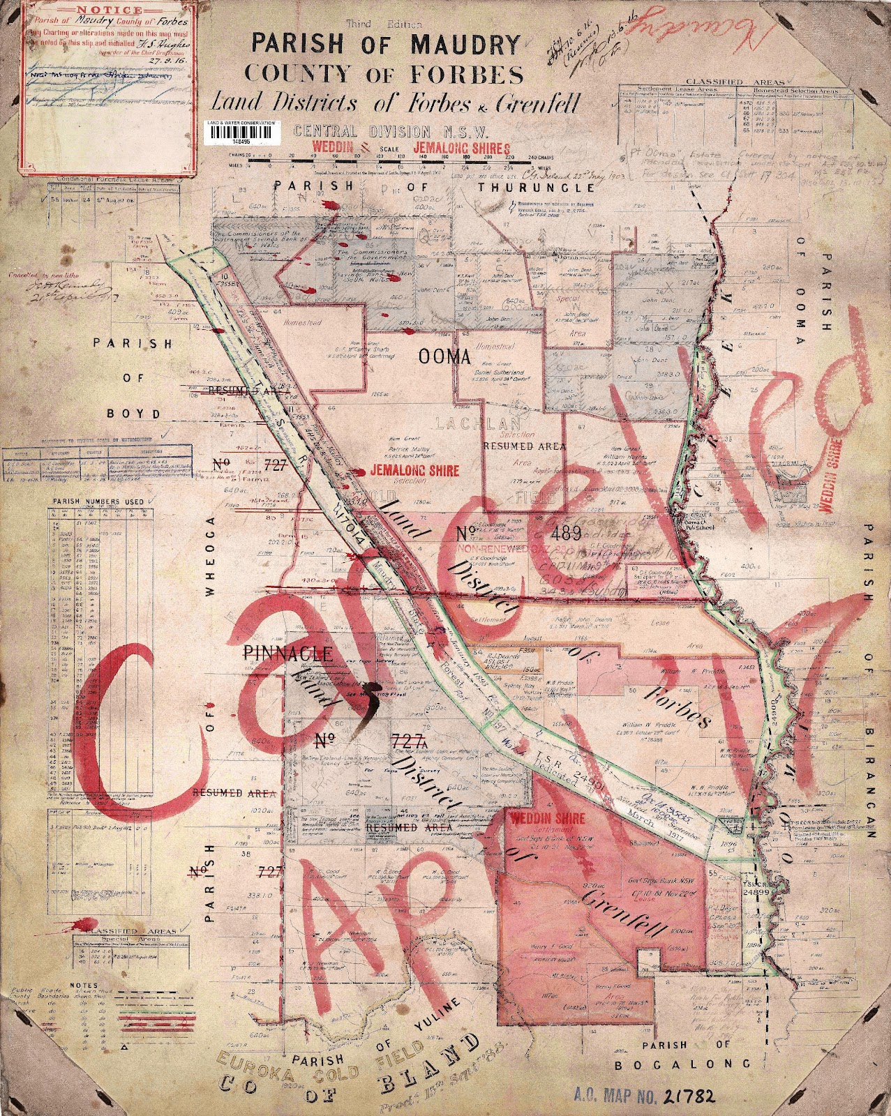 Pinnacle, New South Wales: Old Maps of the Parish of Maudry