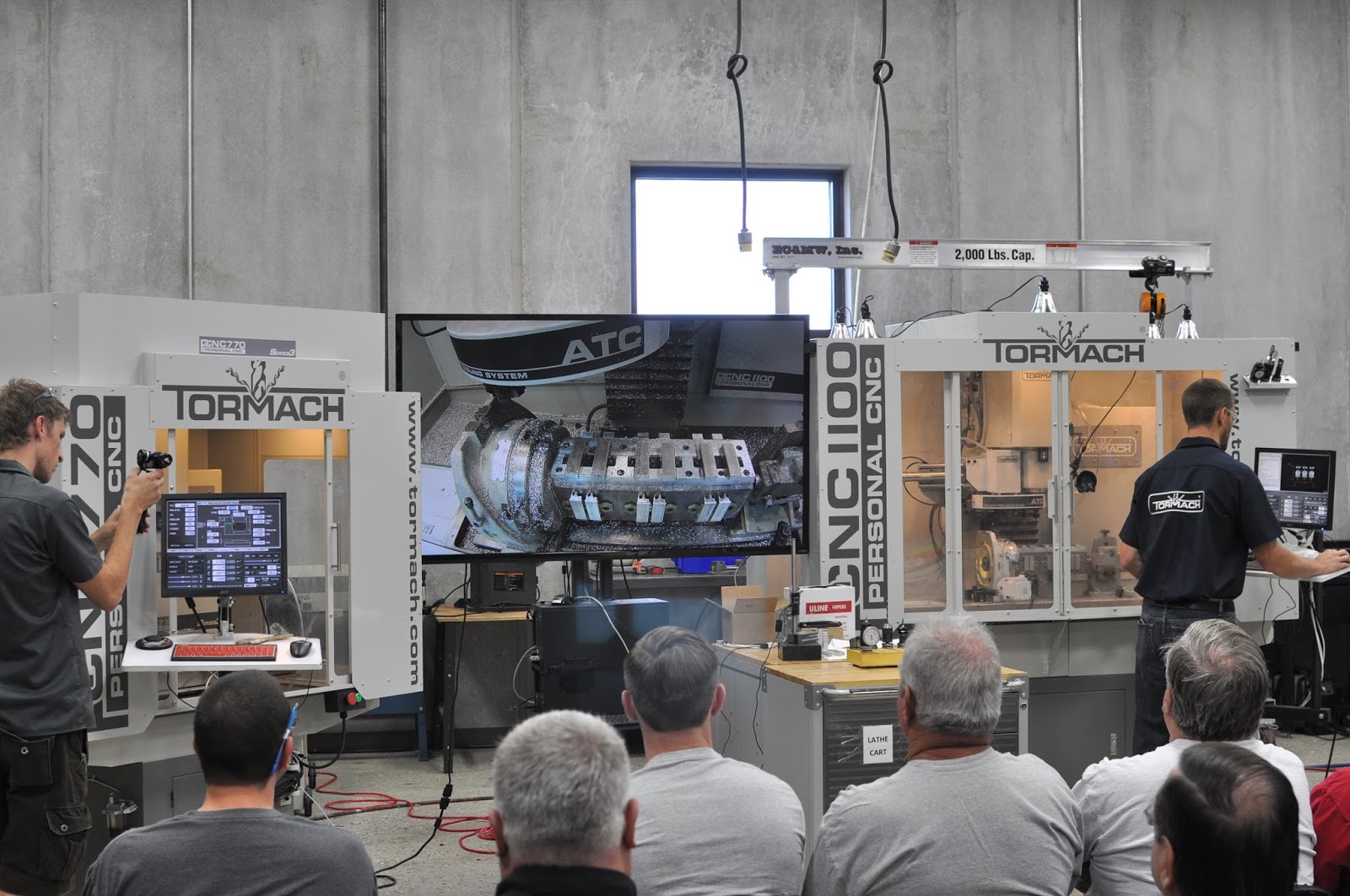 handverker: tormach open house 2015: 4 axis tombstone
