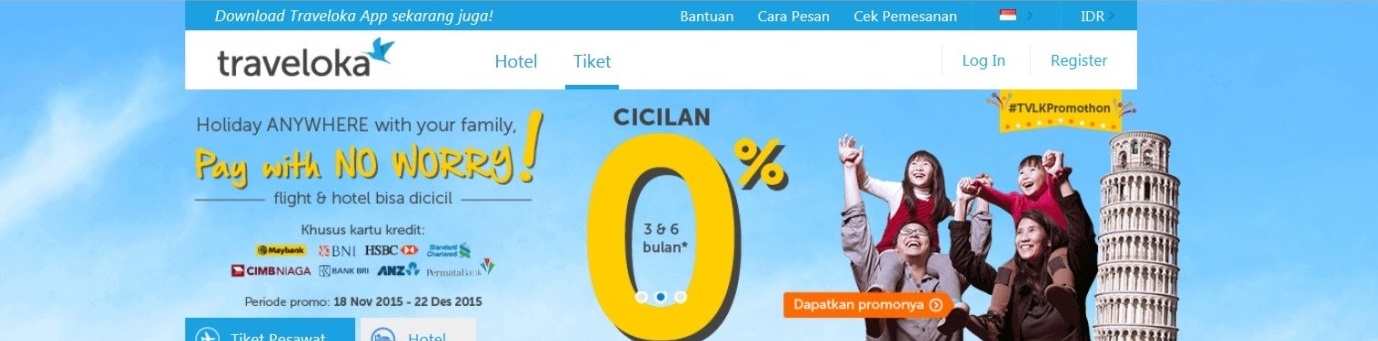 Notes: Proses Analisa User Interface Pada Website Traveloka