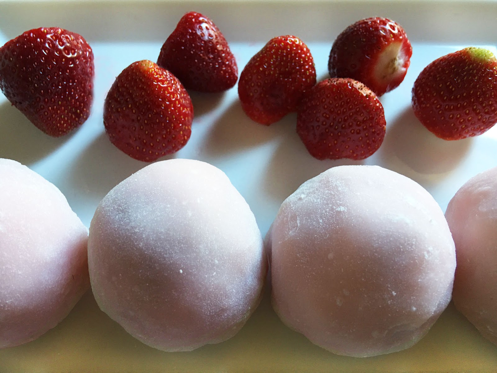Daifuku Mochi de Fresa (Sin Gluten)