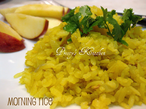 Preety's Kitchen: Morning Rice Flakes Breakfast