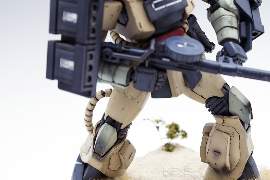 GUNDAM GUY: MG 1/100 MS-06D Zaku II Desert Type - Diorama Build