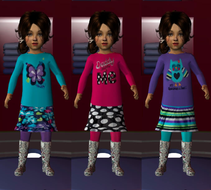 Birdgurl's Sims 2 Creations: Toddler Female Dress Collection 21