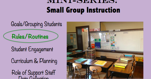 Autism Tank: Mini Series: Small Group Instruction Rules and Routines