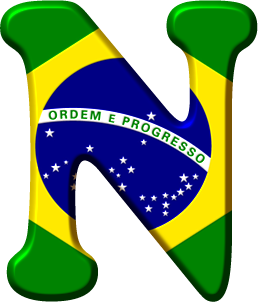Alfabeto con la Bandera de Brasil. - Oh my Alfabetos!