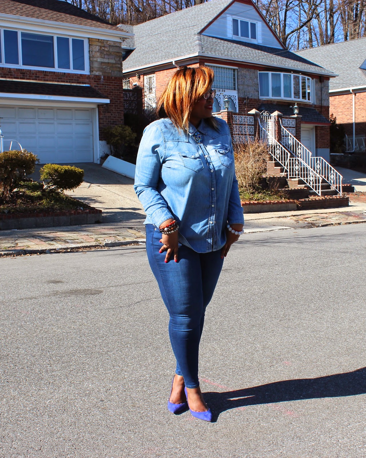 The Style Climber: Denim On Denim (Au Naturale)
