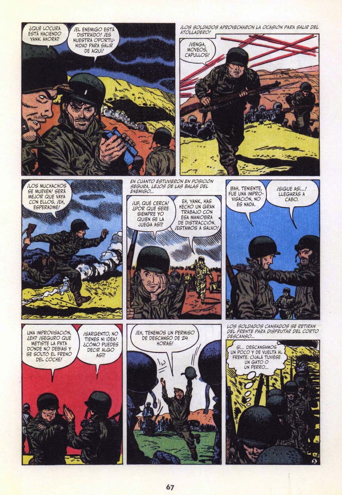 The ALEX TOTH archives: TOTH - JOE YANK 06 Bacon and Bullets, April 1952.