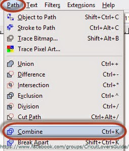 CRICUT: Using Inkscape to create a split letter monogram ~ Handbooks ...