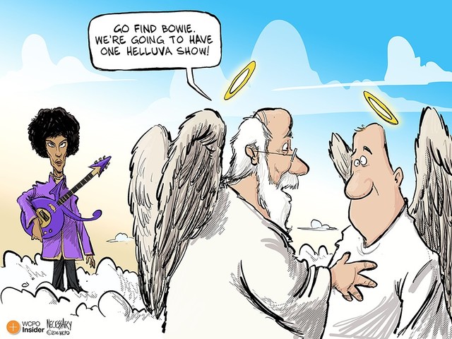 Prince, a tribute in cartoons