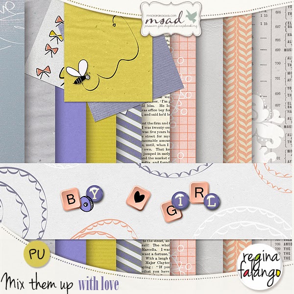 Le Digiscrap de Ga'L: "Mix them up" de Regina Falango + Freebie