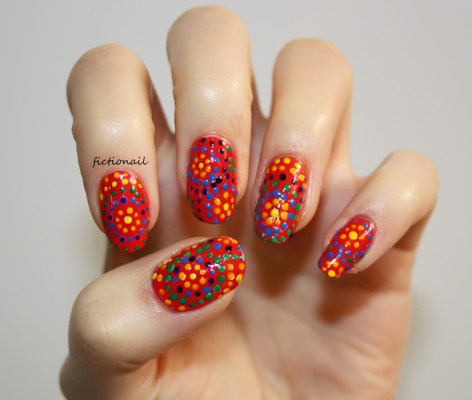 Bright Dotticure Nails