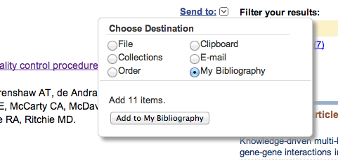 Getting Genetics Done: Your Publications (with PMCID) as a PubMed Query