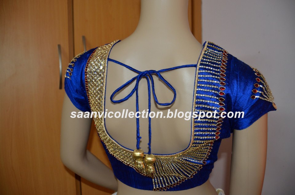 world of ethnic fashion !!!: Kundan work blouses