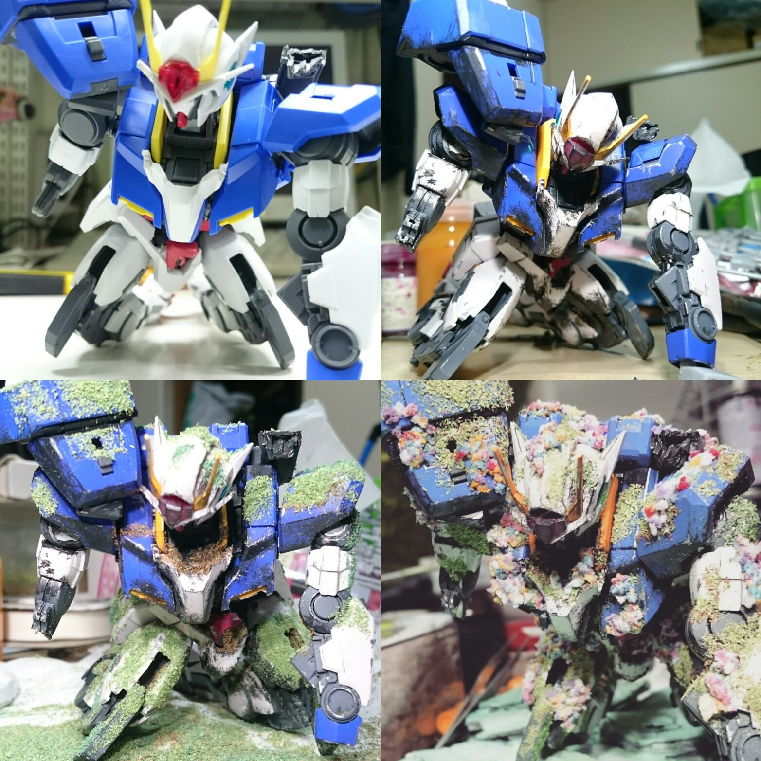 GUNDAM GUY: MG 1/100 00 Raiser 'TRUST YOU' - Diorama Build (WIP)