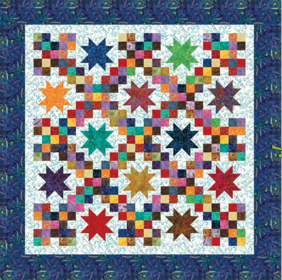 Breezy Batiks Quilt - Pattern Pdf