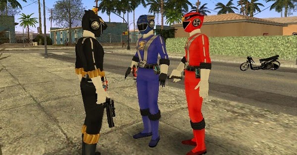 Preman Grove Street Power Ranger | GTAind - Mod GTA Indonesia