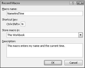 Excel-VBA: Recording the Macro | Excel 2007 Manual