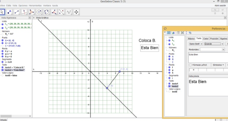 Aprendizaje De Las Matemáticas Con Uso De Las TICS : Geogebra Clasico