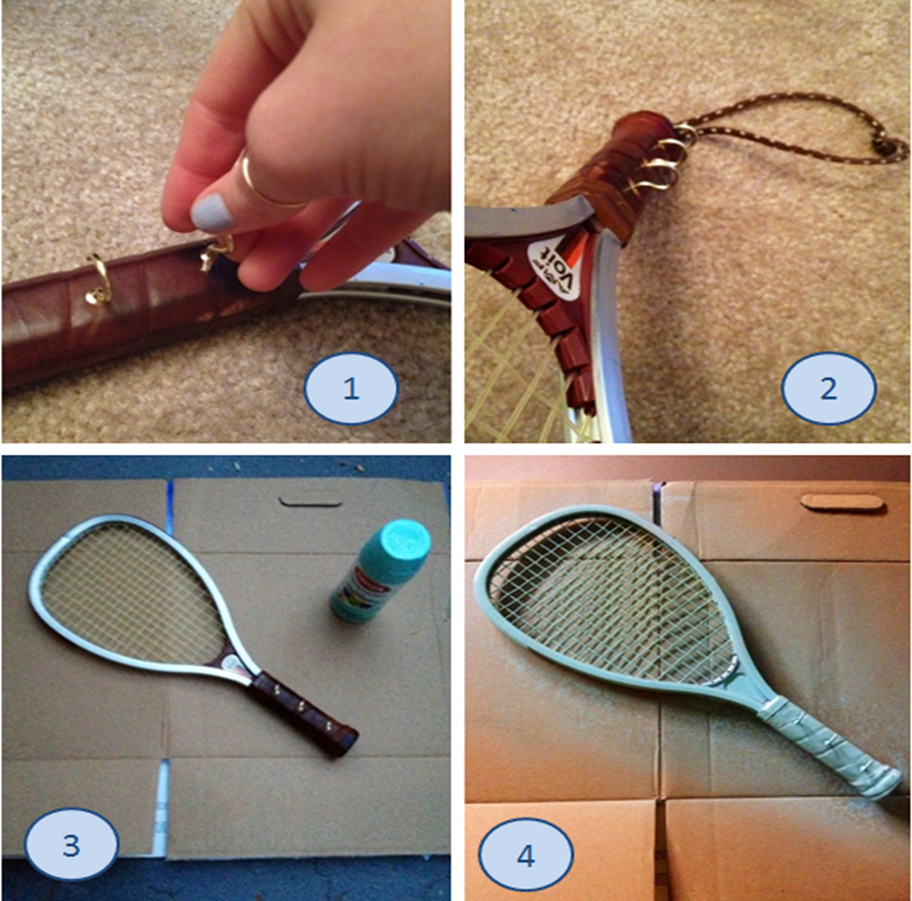 The Blog Eclectic: Tennis Racket Upcycle