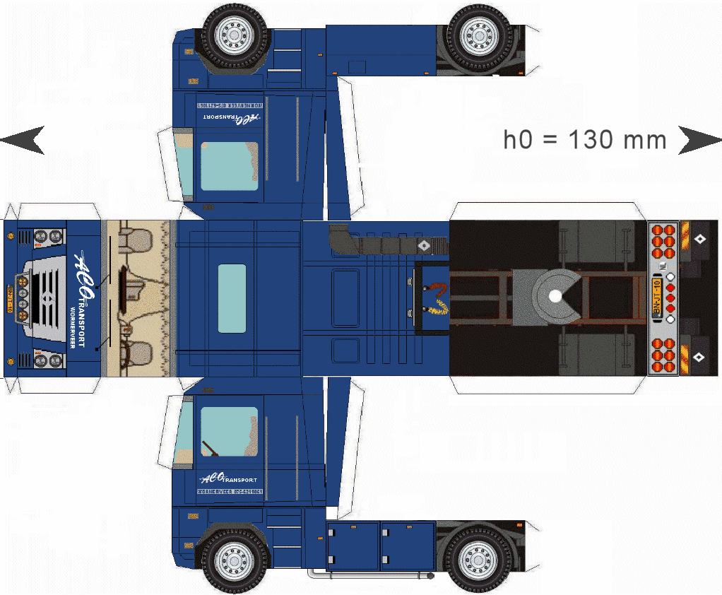 SP. Papel Modelismo: PaperCraft Renault MAGNUM - ACO Transport ...