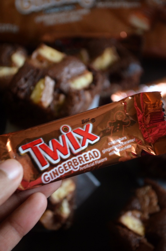 For the Love of Dessert: Chocolate-Gingerbread Twix Brownies