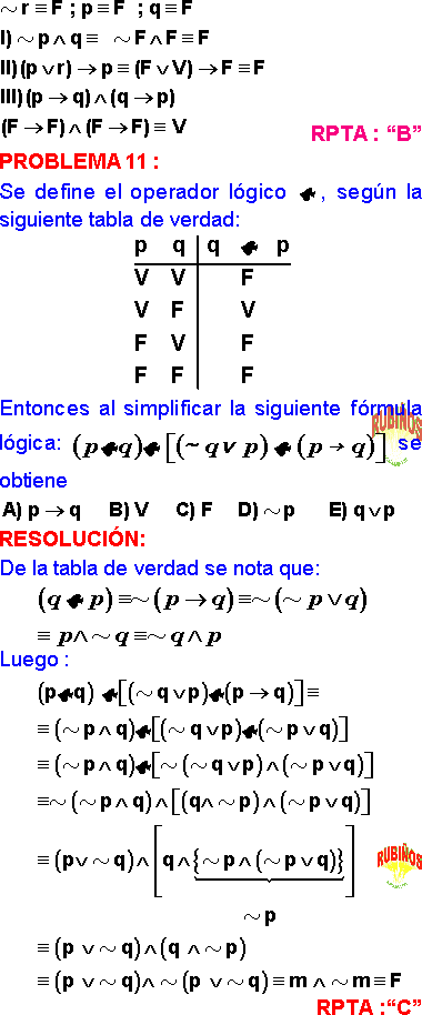 LOGICA MATEMATICA EJERCICIOS RESUELTOS PDF
