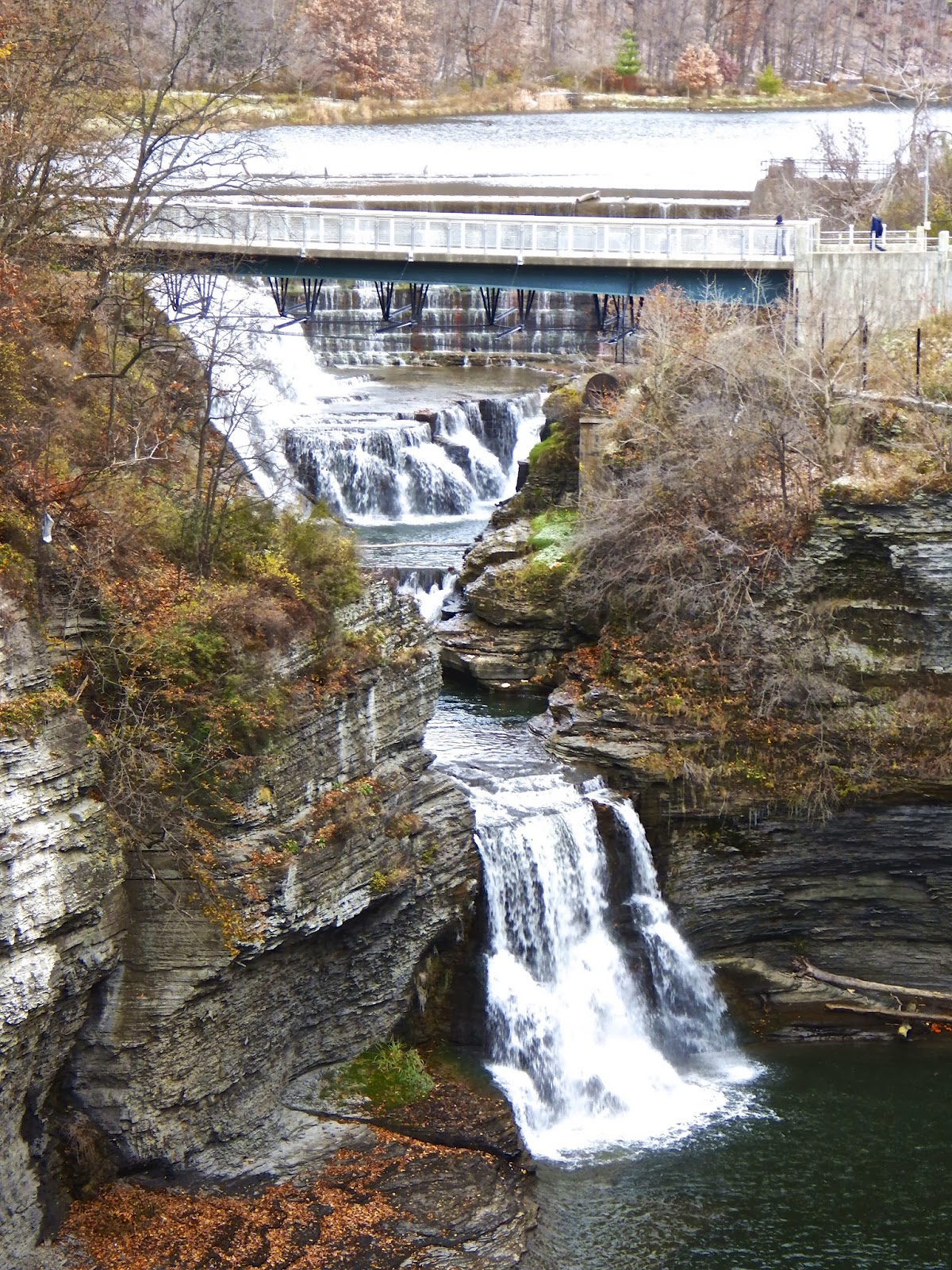 Merry@Syracuse: Beebe Lake and Triphammer Falls at Cornell