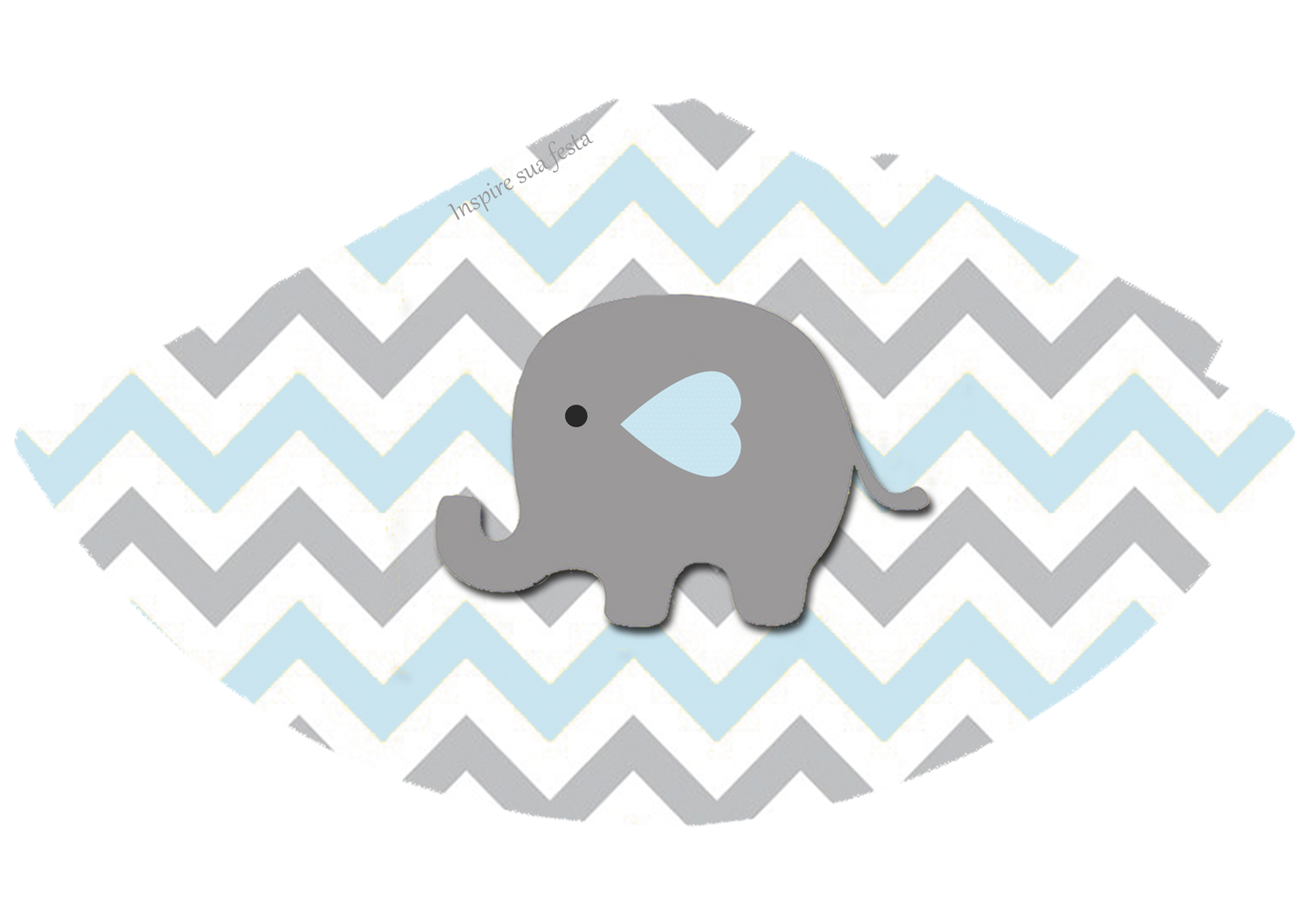 Baby Elephant in Grey and Light Blue Chevron: Free Printable Boxes and ...