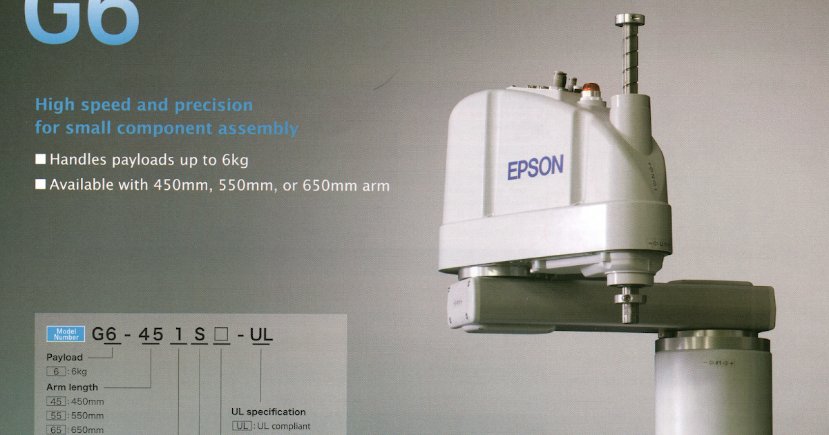 G6 Series EPSON Robots | Robotics University