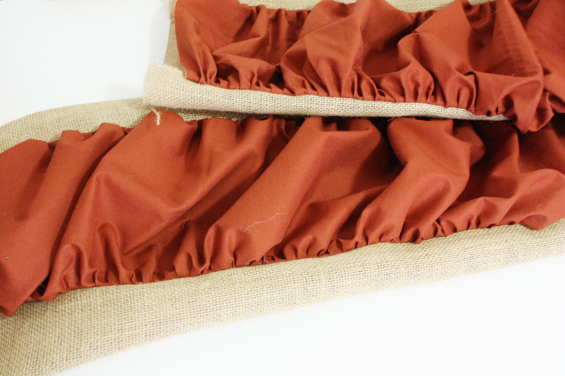 Ruffled Burlap Table Runner Tutorial - Sew Much Ado