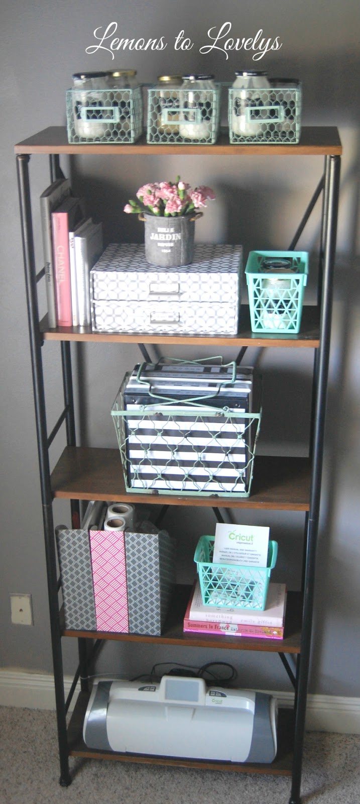 Lemons to Lovelys: Craft Room Storage Shelf -Part 2
