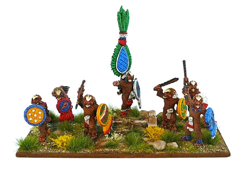 Analogue Hobbies: From ChristopherS: 28mm Aztec Warriors (45 points)