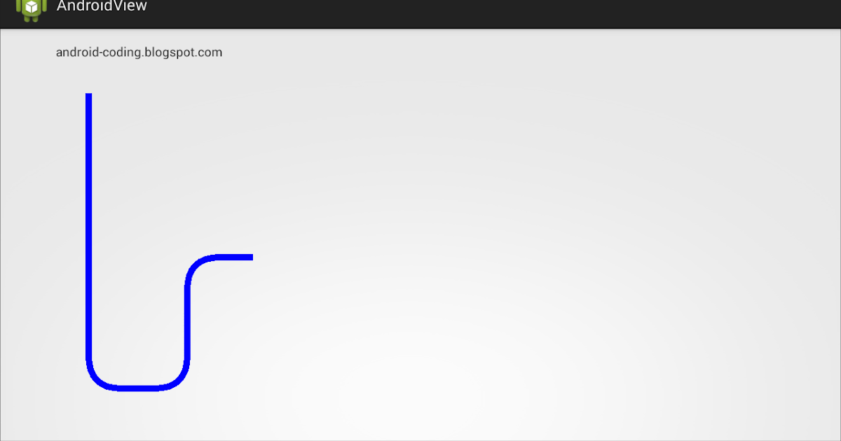 Android Coding Draw Rounded Corner Line Along Path With Cornerpatheffect
