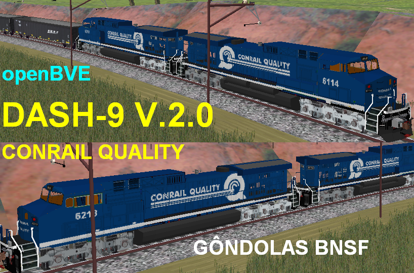 Locomotivas p/ openBVE !!!: EUA Download Dash-9