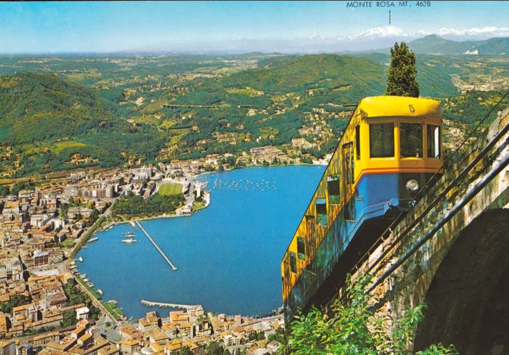 transpress nz: funicular from Como to Brunate, Italy