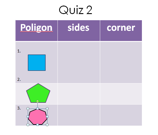 Ruang & Bentuk: Quiz : Polygon