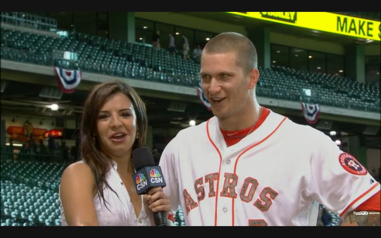 Gatorade Baths: Comcast SportsNet Houston reporter Leila Rahimi get hit ...