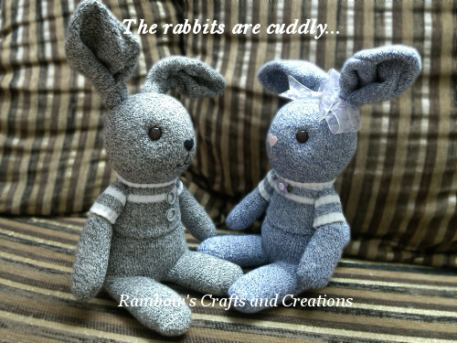 Rainbow's Crafts and Creations: How to Make a Sock Rabbit