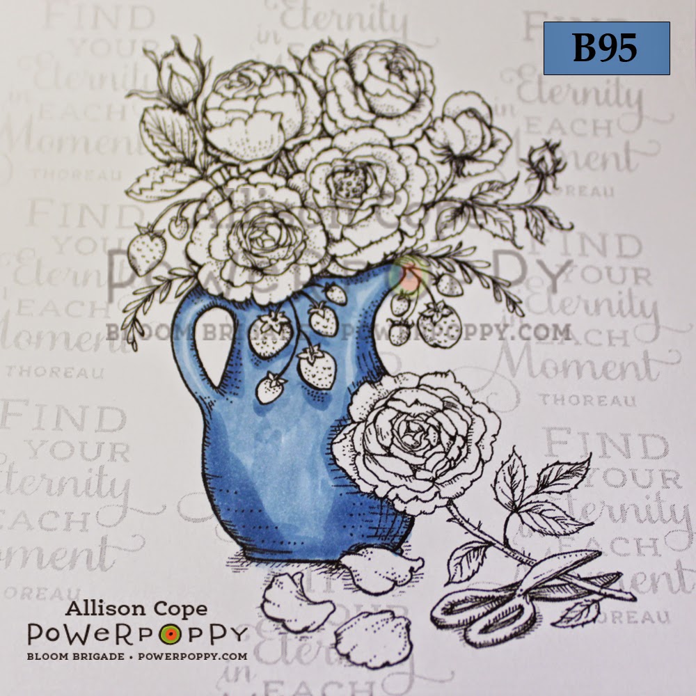 Power Poppy - The Blog: Adding Texture with Copic Markers