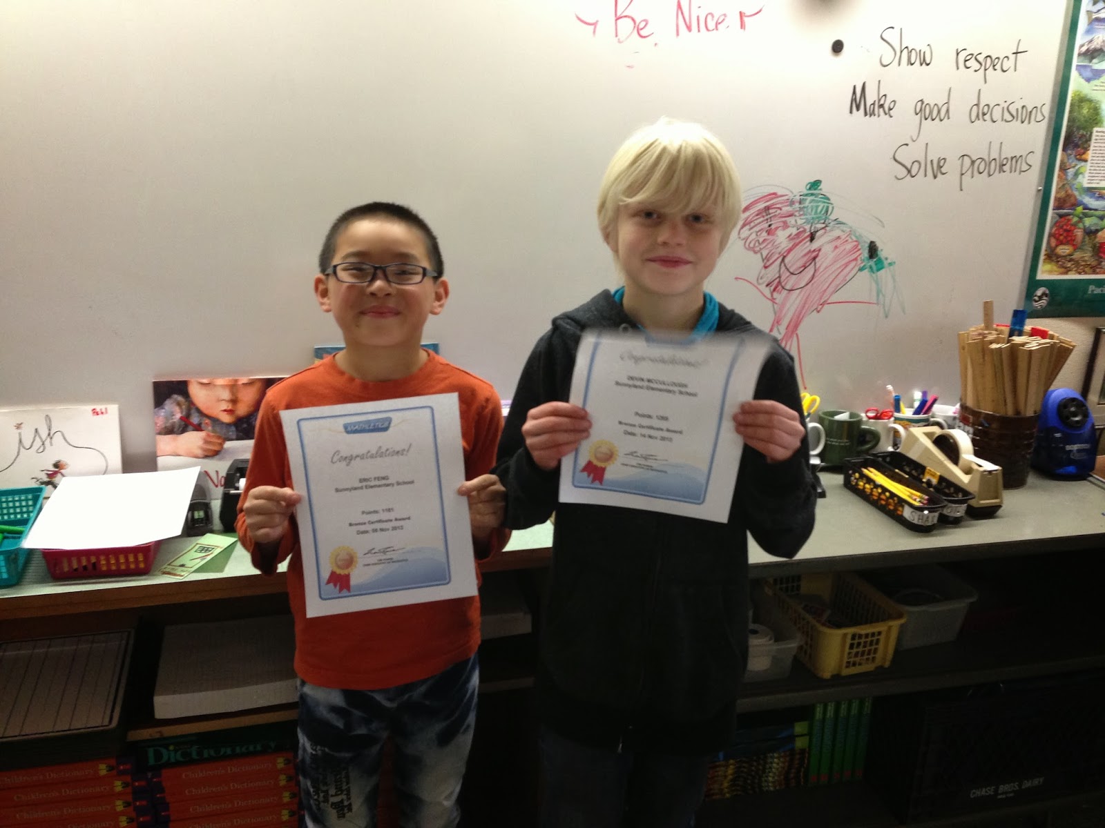 Sunnyland 4th Grade!: Congratulations Mathletics Certificate Winners!