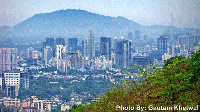 Thane - The Lake City: Aerial view of Thane City