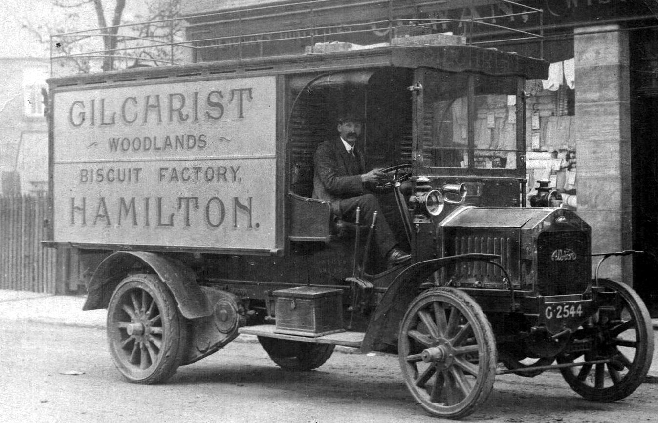 Tour Scotland: Old Photograph Gilchrist Biscuit Factory Van Hamilton ...