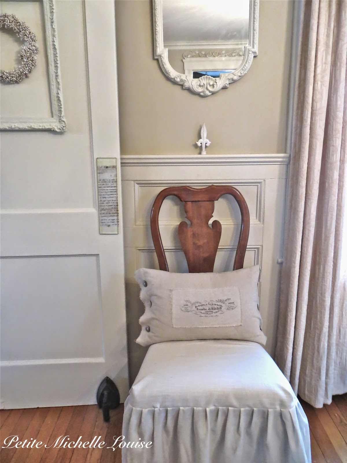 Petite Michelle Louise: DIY Dining Room Chair Back Covers...