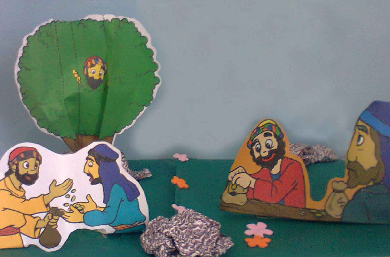 Manualidad Unidad 4: La historia de Zaqueo ~ Escuelita Biblica Infantil