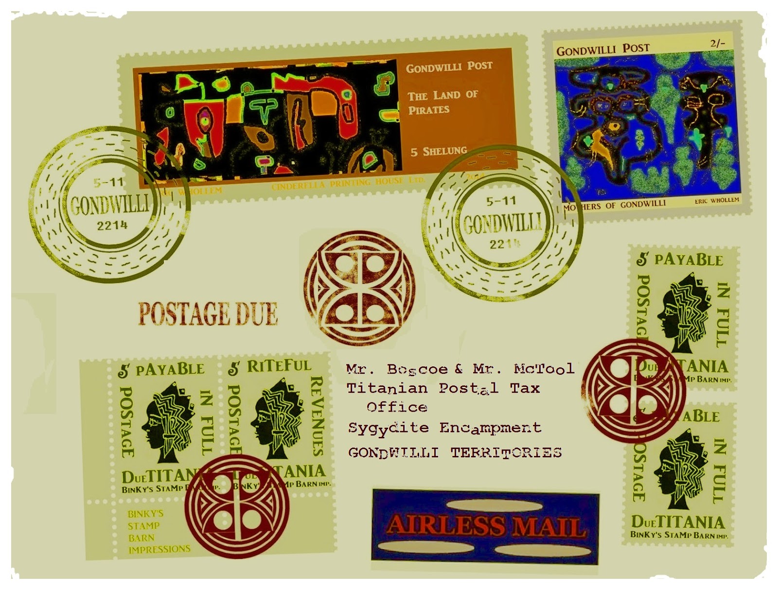 CYBER ART MAIL/ Eric Whollem: FANTASY STAMP COVERS FROM NEPTUNE ...