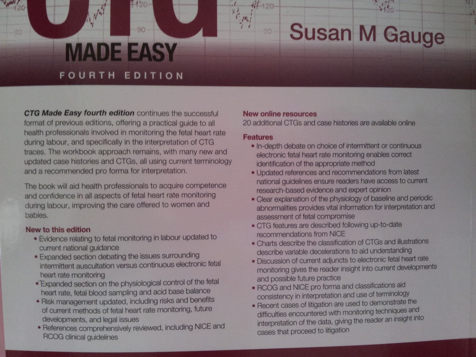 Bukumedik Blogspot (Medical Books Online Shoppe): CTG Made Easy, 4th Edition