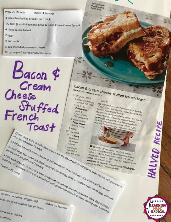 Real World Math #1 - Recipe Poster Activity | Learning Made Radical
